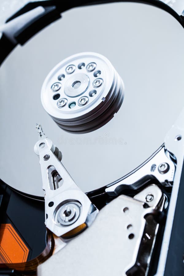 Hard Drive Mechanism Details Stock Image - Image of industry, hard ...