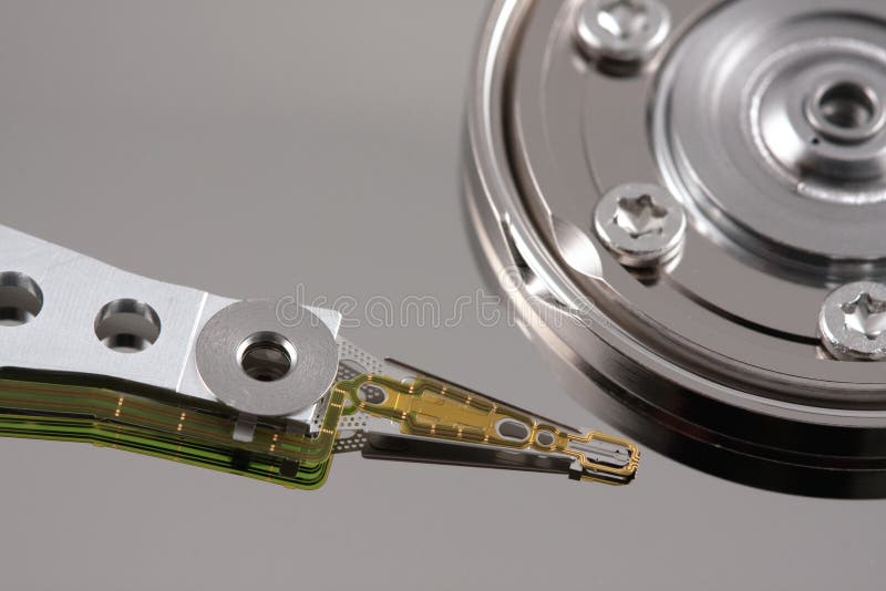 Hard drive needle top view stock image. Image of backup - 7681851