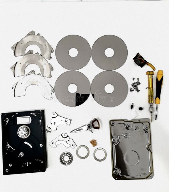 Hard Disk Parts, HDD stock image. Image of parts, drive - 182178405