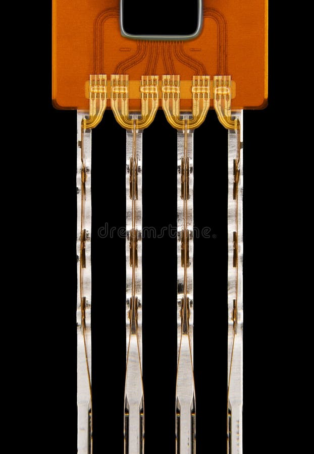 Hard Drive Read and Write Head on Black Background Stock Photo - Image ...