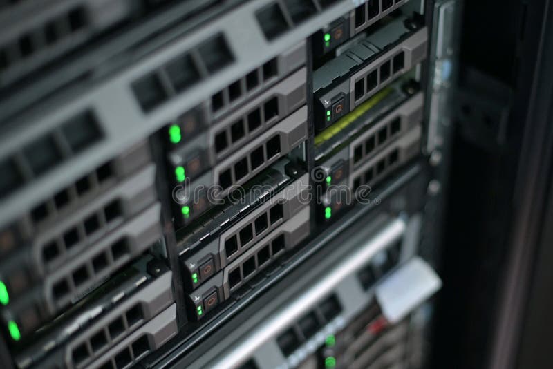 Hard Drive in a Server Cabinet Stock Image - Image of databank, laptop ...