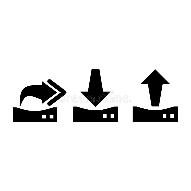 Hard Drive with Upload, Download, and Share Symbols Stock Illustration ...