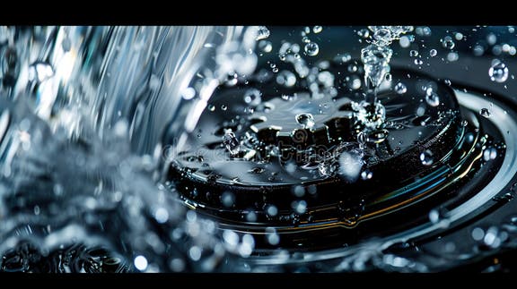 Hard Drive in Water, Technology and Water. Very High Resolution Image ...