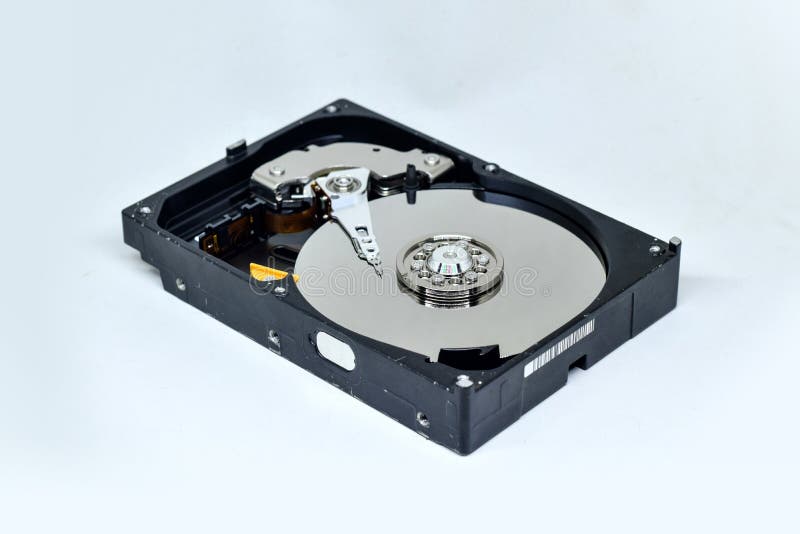 Hard Drive on White Background Stock Image - Image of industry, scsi ...