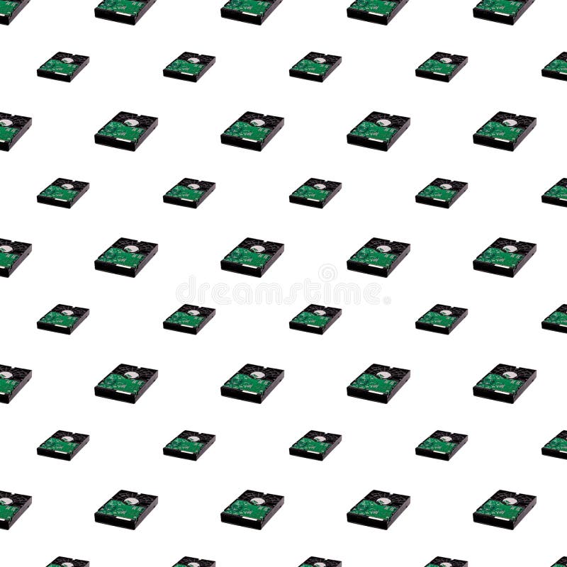 Hard Drives on White Background Isolated, Wallpaper, Texture, Pattern ...