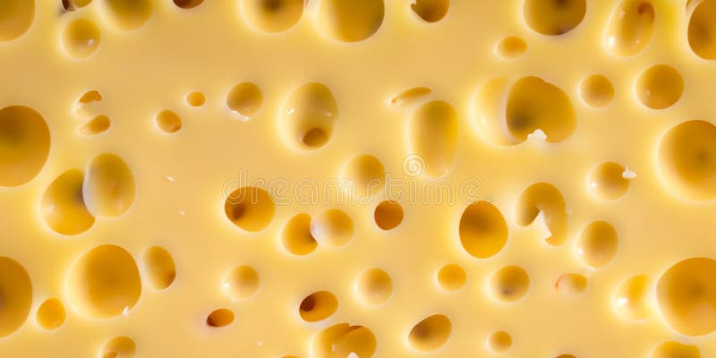 Hard Dutch Cheese with Holes. Background Texture from Products. Stock ...