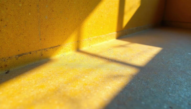 Hard Edged, Defined Shadow from Direct Sunlight on a Textured Surface ...
