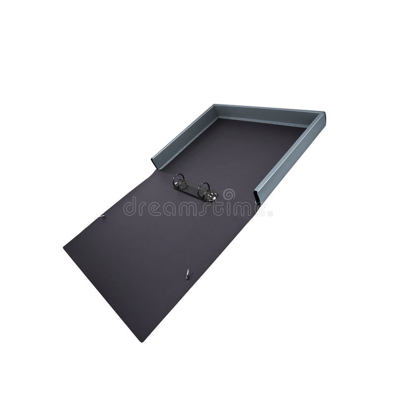 Hard Folder Isolated on White Stock Photo - Image of paper, looseleaf ...