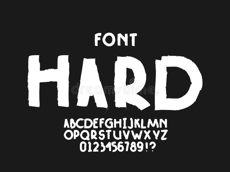 Rude font. Vector alphabet stock vector. Illustration of rude - 134258279