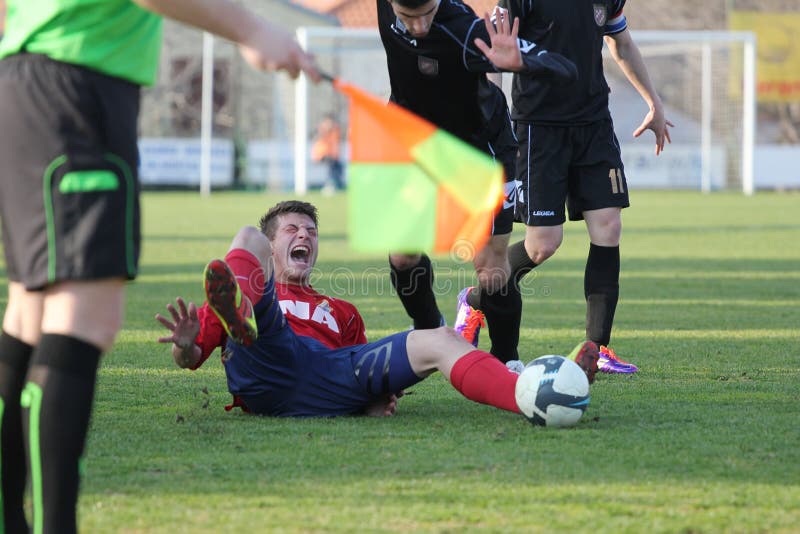 Hard foul editorial photography. Image of competition - 23895827