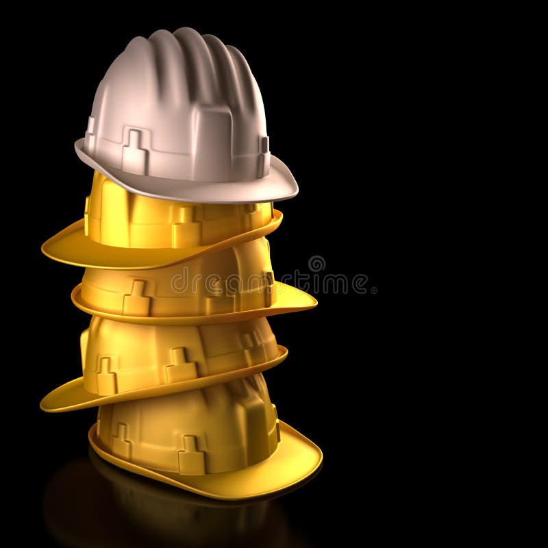 Hard Hat Boss stock illustration. Illustration of construction - 37080138