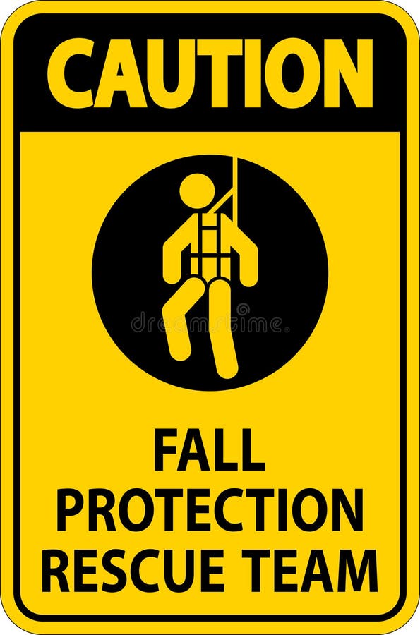 Hard Hat Decals, Caution Fall Protection Rescue Team Stock Vector ...