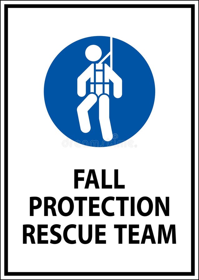 Hard Hat Decals, Danger Fall Protection Rescue Team Stock Vector ...
