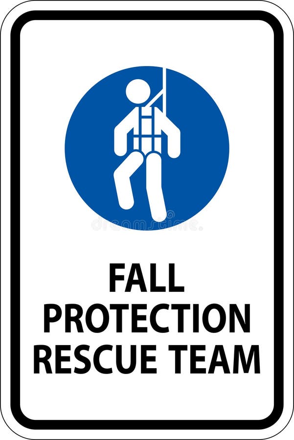 Hard Hat Decals, Danger Fall Protection Rescue Team Stock Vector ...