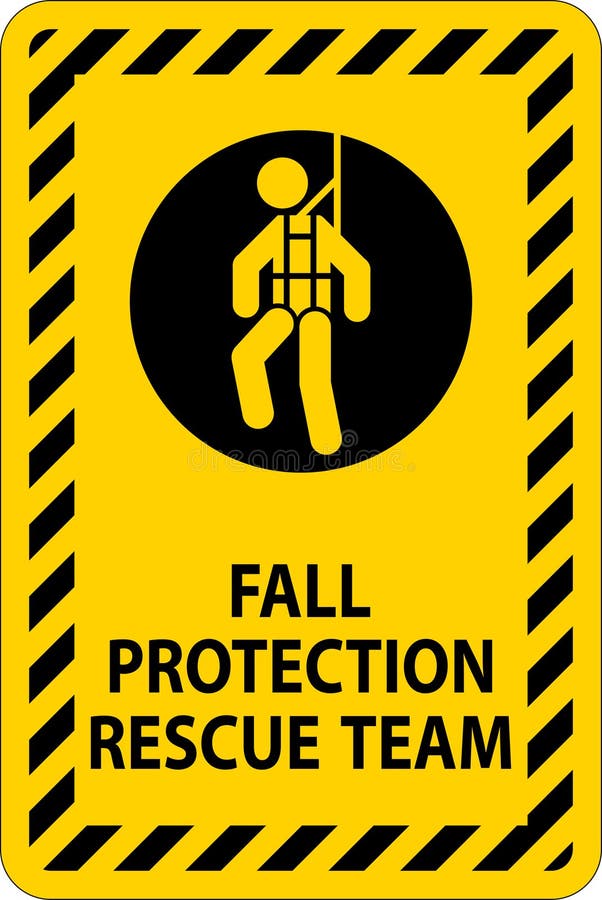 Hard Hat Decals, Danger Fall Protection Rescue Team Stock Vector ...