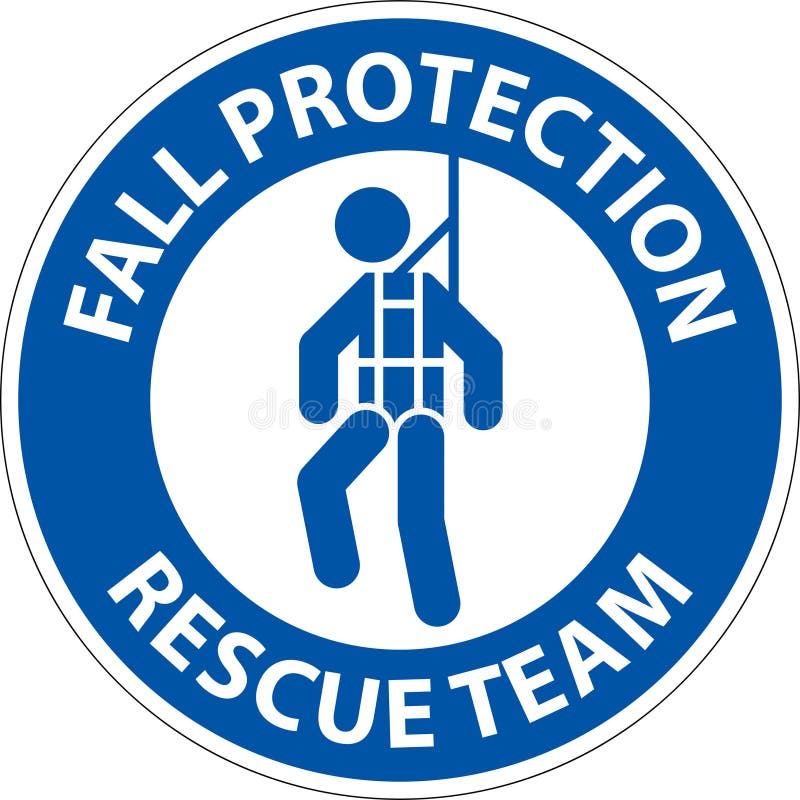 Hard Hat Decals, Danger Fall Protection Rescue Team Stock Vector ...