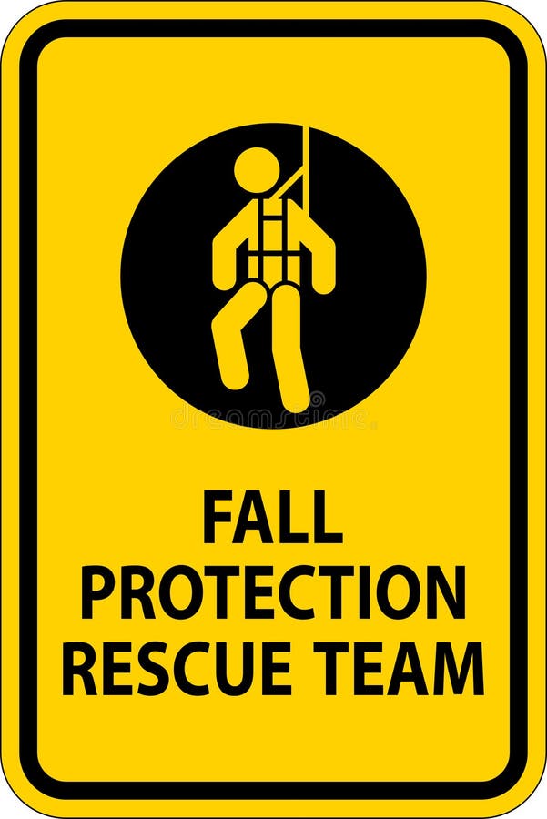 Hard Hat Decals, Danger Fall Protection Rescue Team Stock Vector ...