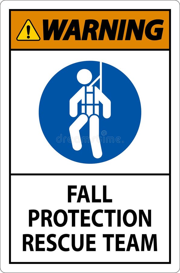 Hard Hat Decals, Warning Fall Protection Rescue Team Stock Vector ...
