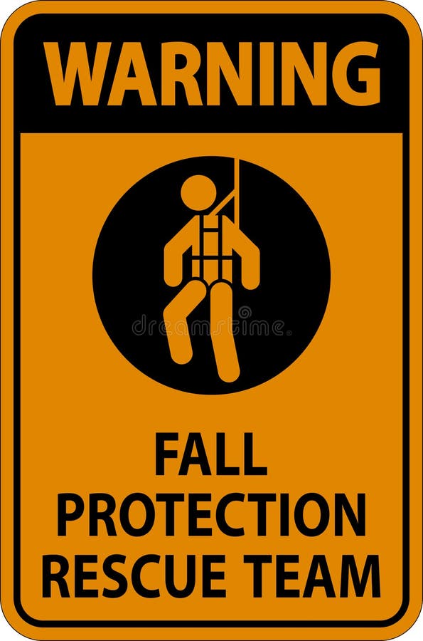 Hard Hat Decals, Warning Fall Protection Rescue Team Stock Vector ...