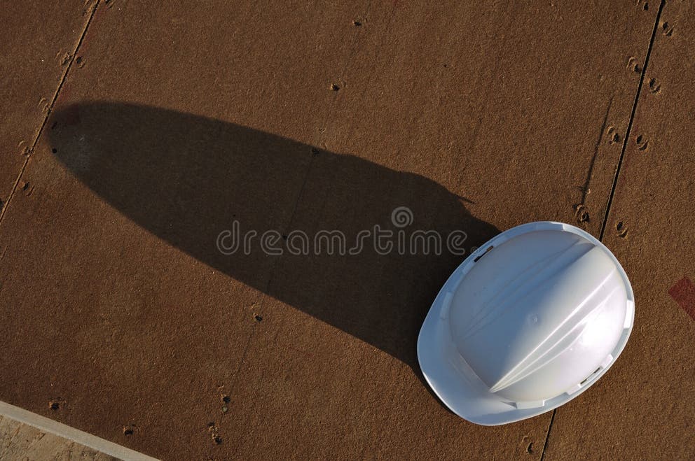 Hard Hat with Shadow stock image. Image of boards, floor - 14873305