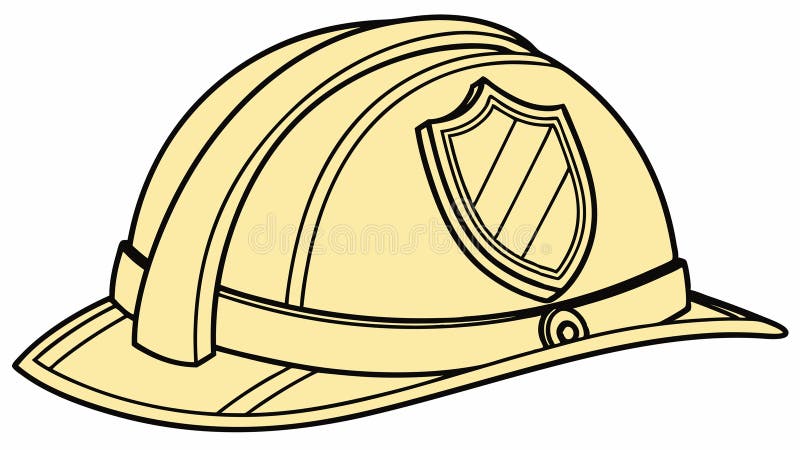 Hard Hat with Shield. Worker Protection and Security, Vector Design ...
