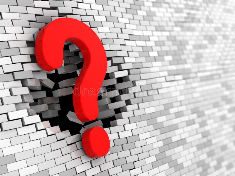 Hard question stock illustration. Illustration of demolish - 77140938