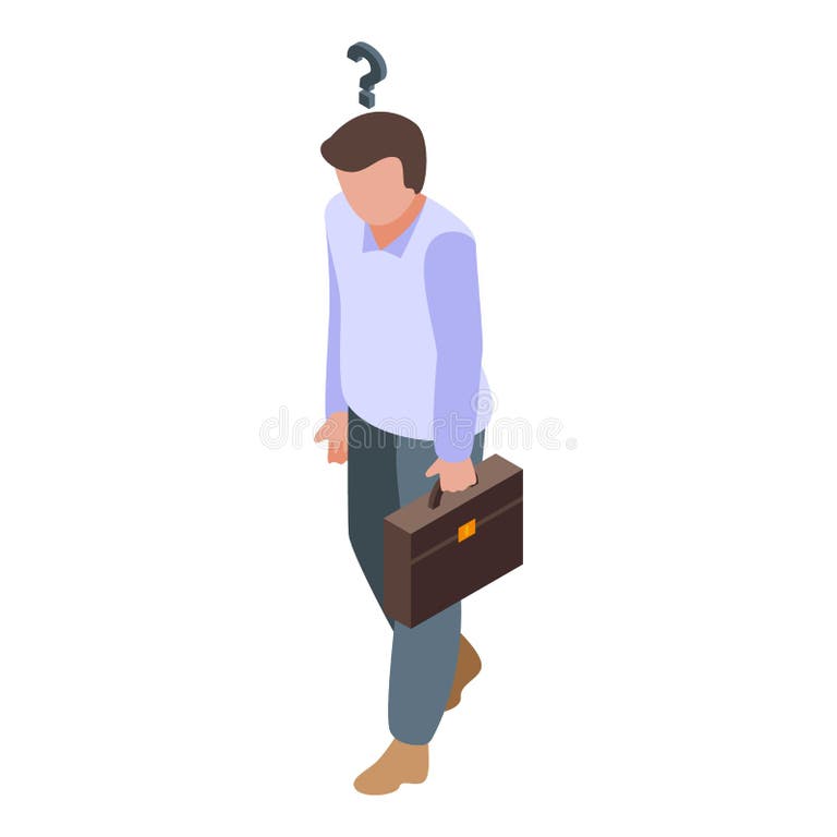 Hard Question Icon Isometric Vector. Mark Loss Stock Vector ...