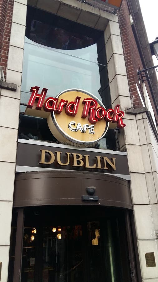 Hard Rock Café Duplin editorial stock photo. Image of cafe - 202537708