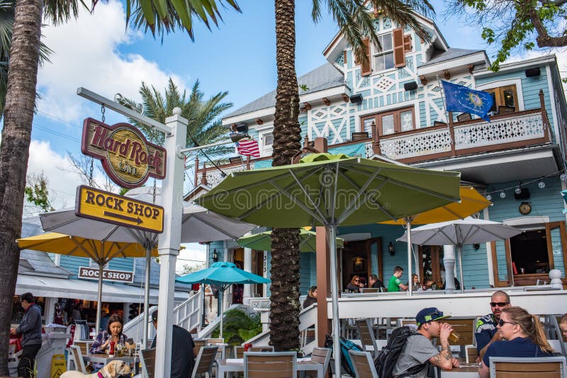 Hard Rock Cafe en Key West foto editorial. Imagen de establecimiento ...