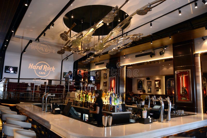 Hard Rock Cafe editorial photography. Image of neon, drink - 51552182