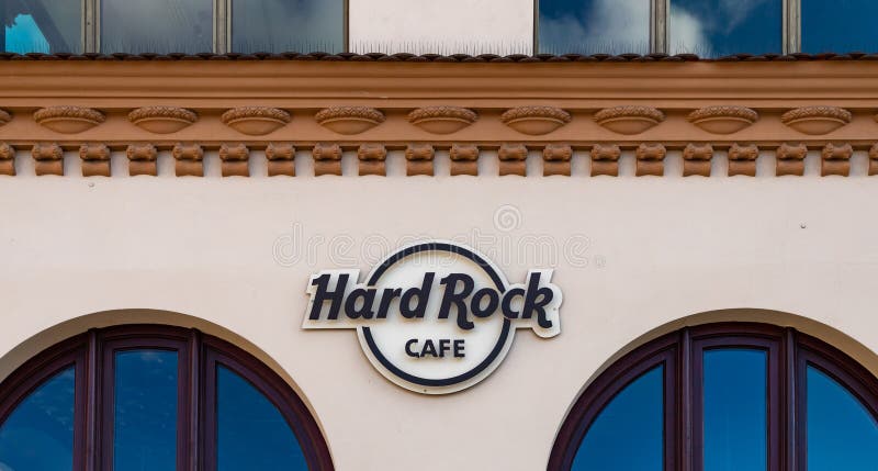 Hard Rock Cafe Logo editorial photography. Image of logo - 204738977