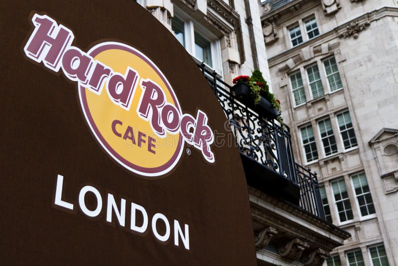 Hard Rock Cafe London Entrance Editorial Stock Photo - Image of sign ...