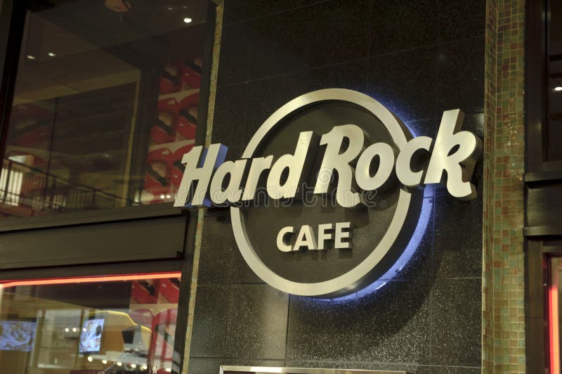 Hard Rock Cafe Sign editorial image. Image of kodak, reflection - 24498695