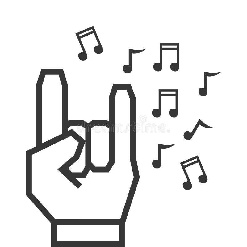 Rock Star Smiley Face Emoticon Stock Vector - Illustration of hand ...