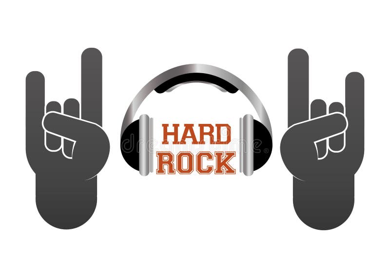Hard Rock design stock vector. Illustration of sign, musical - 60453684