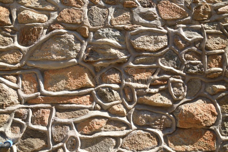 Hard Rock Stone Brick Wall Namibia Africa Stock Photo - Image of ...
