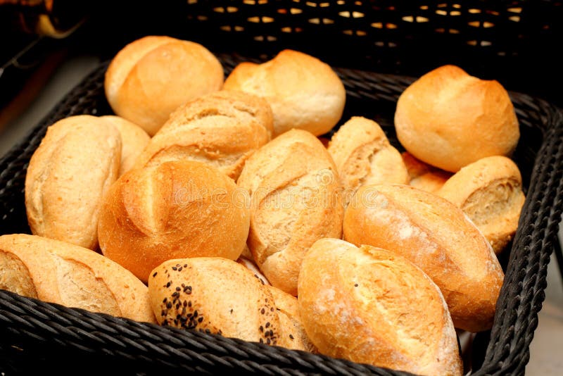 Hard roll stock image. Image of shape, brown, table, food - 33934913