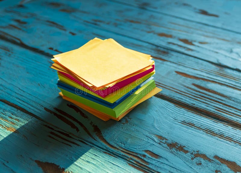 Hard Shadows. Daylight. Wooden Background in Retro Style. Multi-colored ...