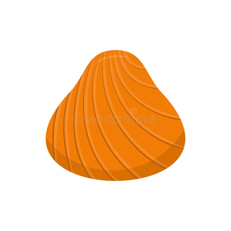 Hard Shell Icon, Flat Style Stock Vector - Illustration of single ...