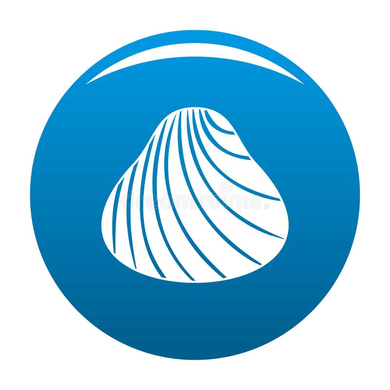 Hard Shell Icon Vector Blue Stock Vector - Illustration of icon, hole ...