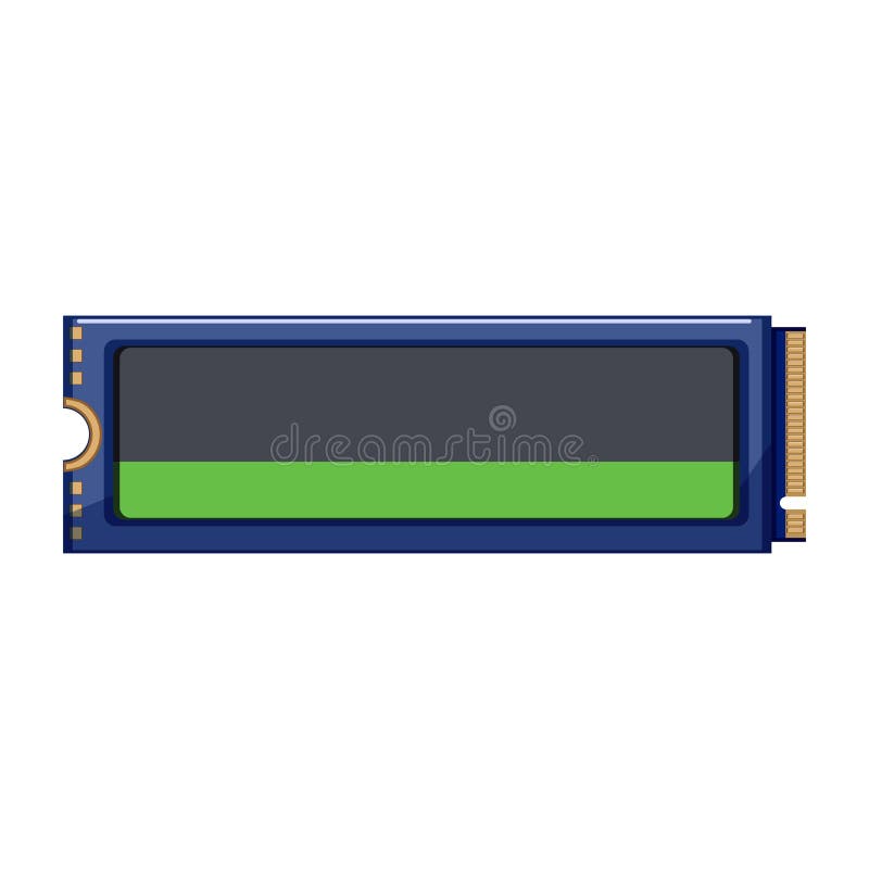 Hard Ssd Storage Cartoon Vector Illustration Stock Vector ...