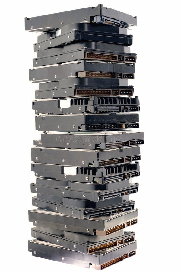 Stack of hard disks stock image. Image of data, harddisk - 33049049