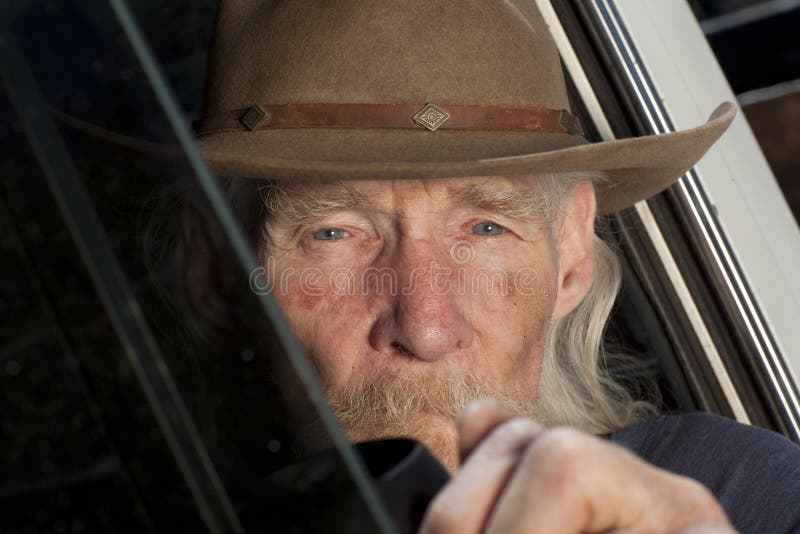 Hard Stare stock photo. Image of elderly, staring, drive - 12183618