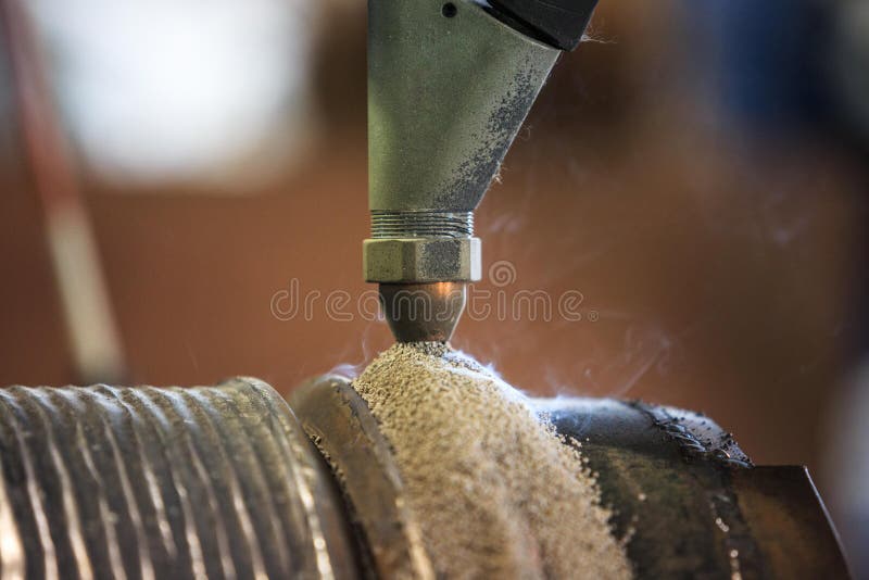 Hard Surfacing by Submerge Arc Welding Process Stock Image - Image of ...