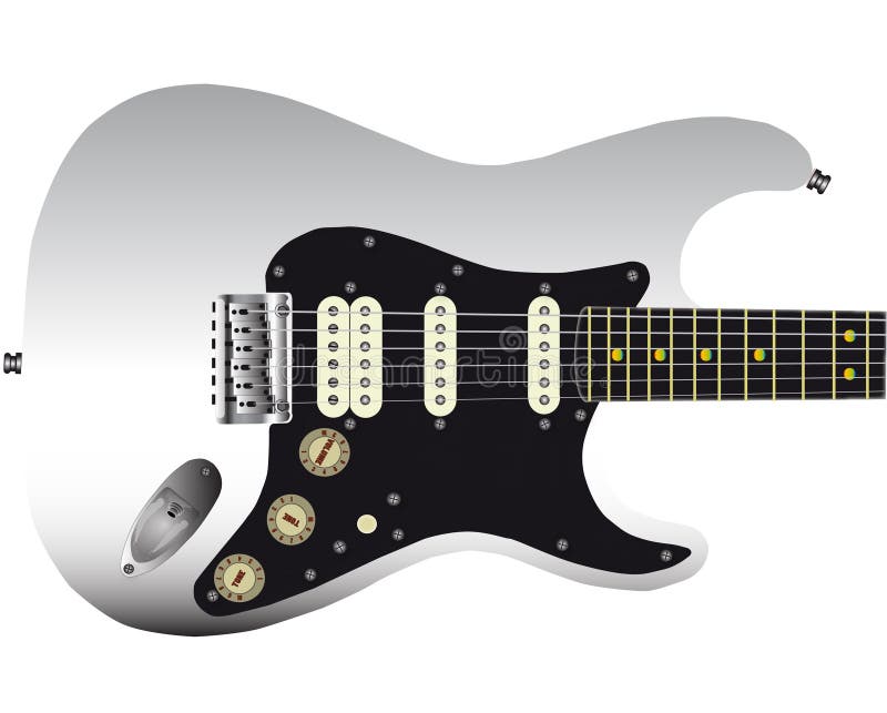 Hard Tail Guitar stock illustration. Illustration of fender - 52341492