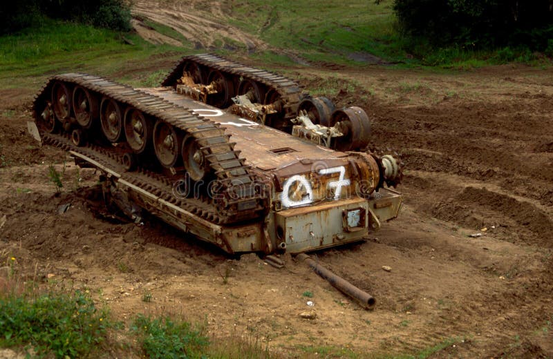 Hard Target on the Army Gunnery Ranges. Stock Photo - Image of vehicle ...