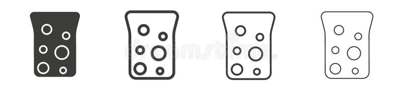 Hard Water Icon Vector Set on White Background Stock Vector ...