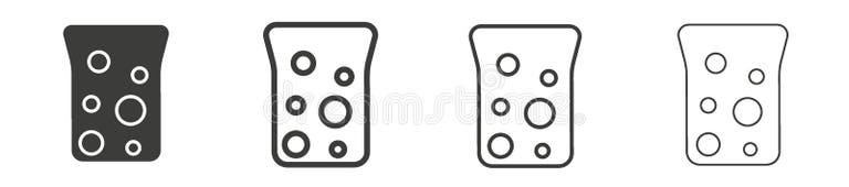 Hard Water Icon Vector Set on White Background Stock Vector ...