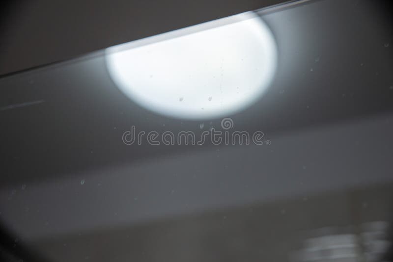 Hard Water Residue on Bathroom Glass Stock Image - Image of liquid ...