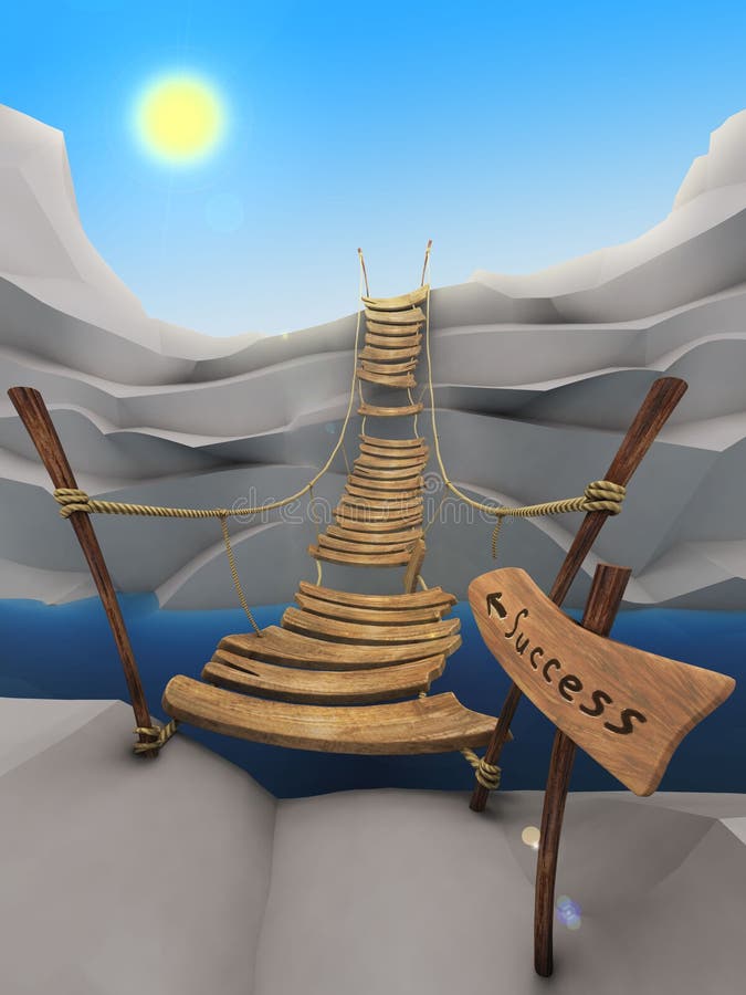 Suspension Bridge Cartoon Stock Illustrations – 583 Suspension Bridge ...